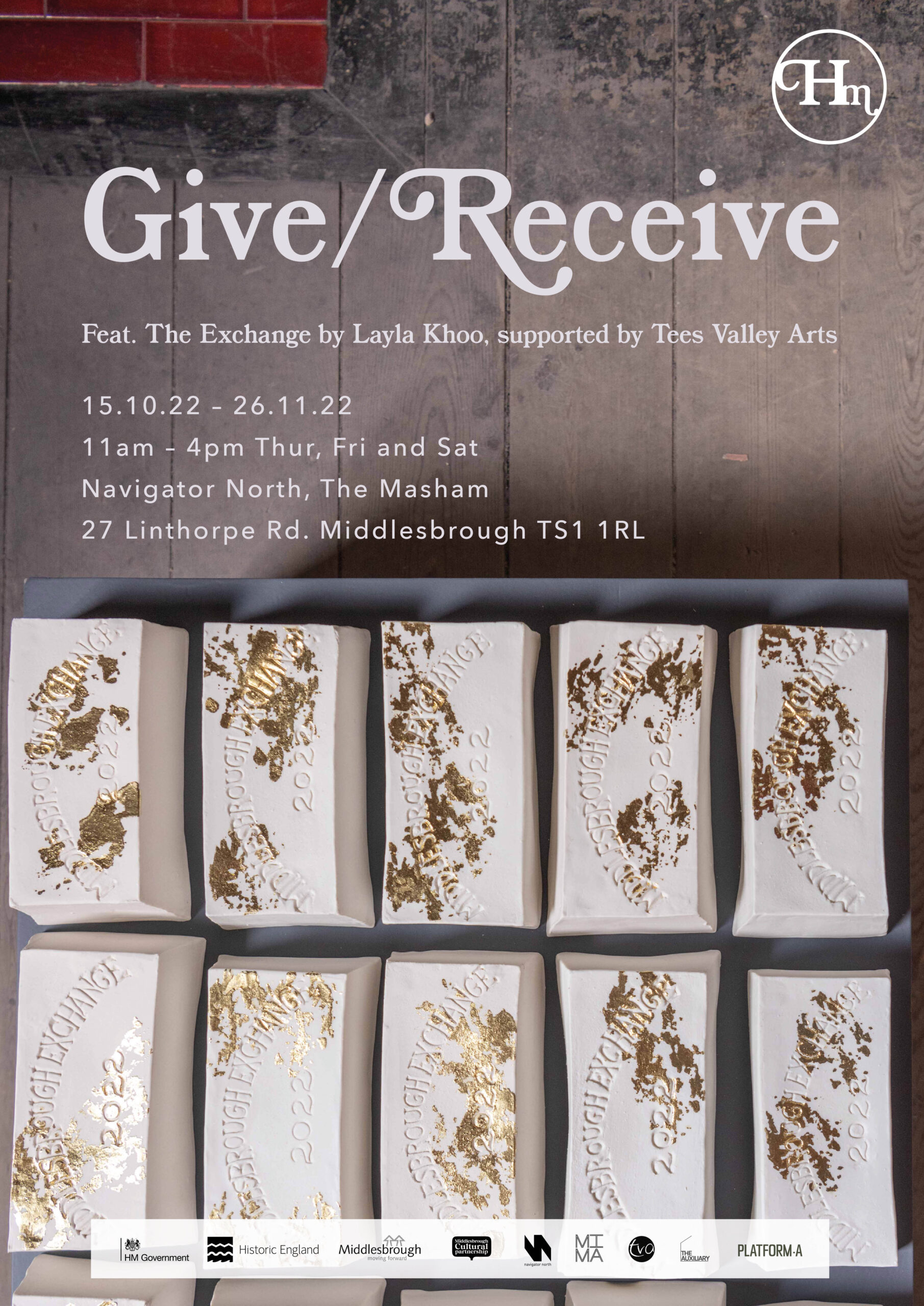 Give/Receive Exhibition. Saturday 15th October to Saturday 26th ...
